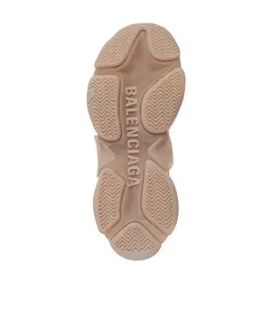 Balenciaga Triple S Clear Sole Sneakers - Brown