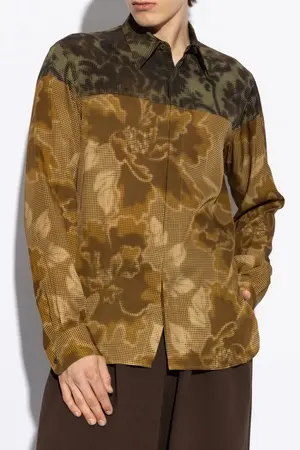 Dries Van Noten Carvies 9080 Floral Pattern Shirt