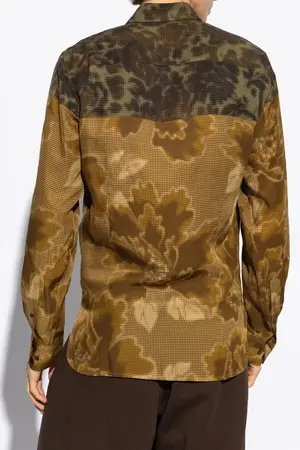 Dries Van Noten Carvies 9080 Floral Pattern Shirt