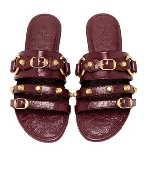 Balenciaga Stud Detailed Slip-on Sandals