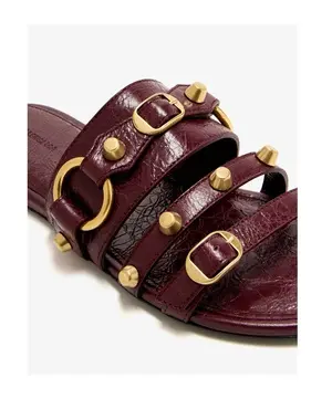 Balenciaga Stud Detailed Slip-on Sandals
