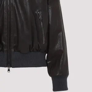 Brunello Cucinelli Shearling Collar Zip-up Jacket - No
