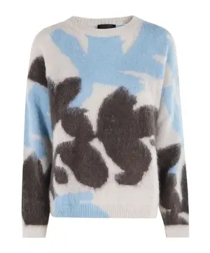 ROBERTO COLLINA Crew Neck Long-sleeved Sweater - Black