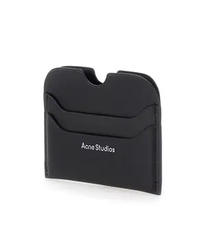 Acne Studios Logo Detailed Open Top Cardholder