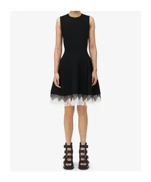 Alexander McQueen Cobweb Lace Knitted Dress