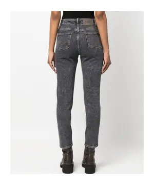 Peserico Stonewashed Cropped Skinny Jeans