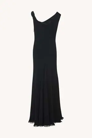 THE ROW Violetta Dress In Textured Matte Wool Crepe