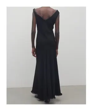 THE ROW Violetta Dress In Textured Matte Wool Crepe