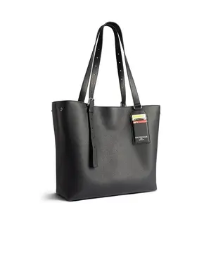 Balenciaga Leather Credit Tote Bag