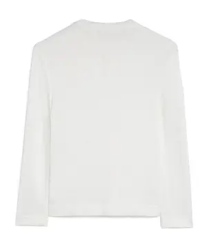 JIL SANDER Crew Neck Cardigan With Floral Embroidery - Piuma