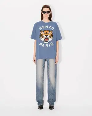 Kenzo Lucky Tiger Printed Crewneck T-shirt