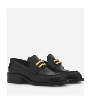 LANVIN Medley Slip-on Loafers With Metal Buckle Detail