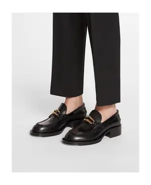 LANVIN Medley Slip-on Loafers With Metal Buckle Detail