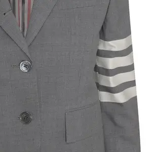 Thom Browne 4-bar Long Sleeve Blazer - Medium Gray