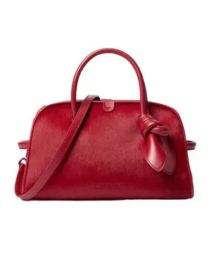 Jacquemus Small Turismo Bowling Bag - Deep Red