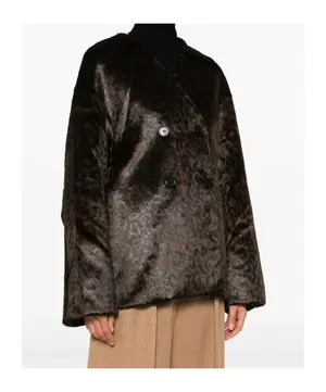 THE FRANKIE SHOP Double-breasted Printed Jacket