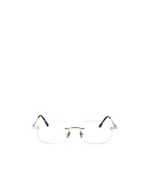 TOM FORD Rectangle Rimless Eyeglasses - White