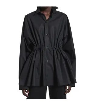 Balenciaga Hourglass Shirt Dress - Black