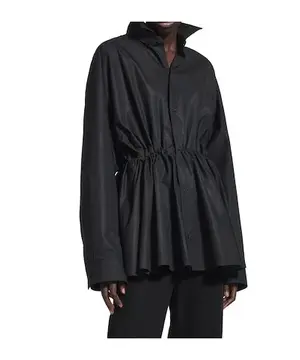 Balenciaga Hourglass Shirt Dress - Black