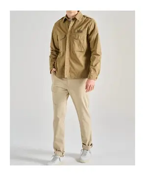Aspesi Garment-dyed Military Shirt - Brown