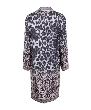 PIERRE-LOUIS MASCIA Printed Silk Coat