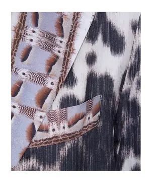 PIERRE-LOUIS MASCIA Printed Silk Coat