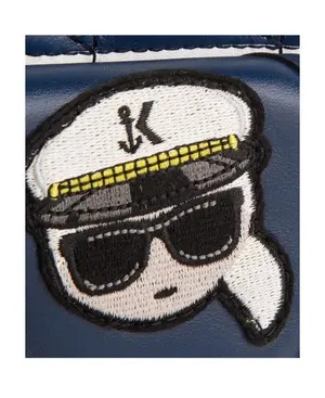 Karl Lagerfeld Color Block Logo Shoulder Bag