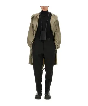 JIL SANDER Logo Printed Hooded Parka