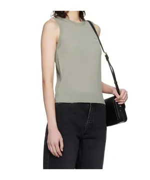 Maison Kitsuné Sleeveless Crew Neck Top