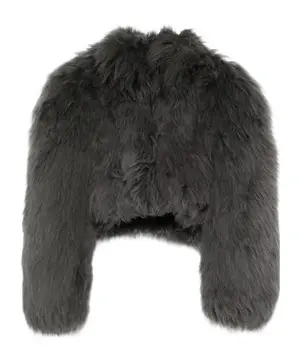 Women's Gray Fur Jackets