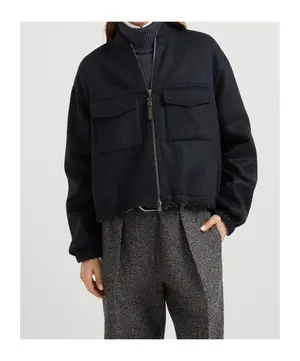 Brunello Cucinelli Hand-crafted Bomber Jacket