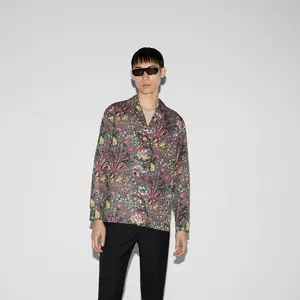 Gucci Punk Floral-print Cotton Shirt