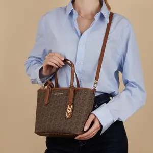 Michael Kors Logo Pattern Tote Bag With Removable Shoulder Strap
