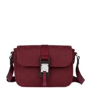 Gucci Mini Gg Monogram Crossbody Bag - Red