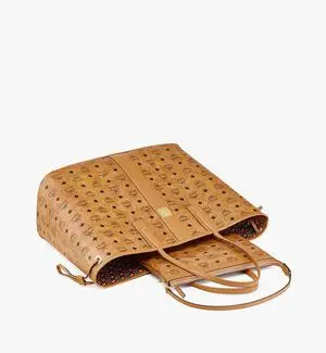 Mcm Liz Logo Plaque Top Handle Bag