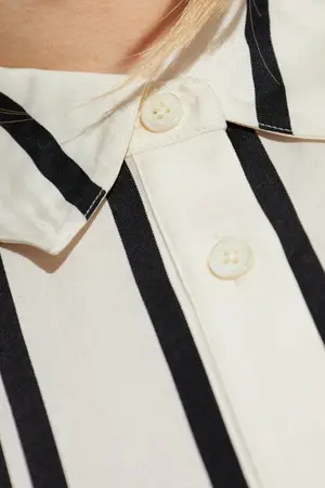 ANINE BING Striped Short-sleeve Shirt - No
