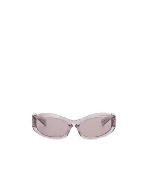 Miu Miu Glimpse Sunglasses - Transparent Fuchsia