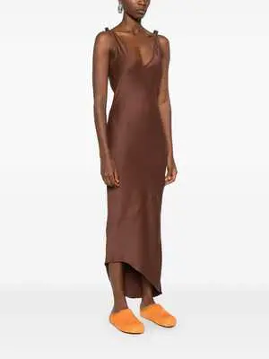 J.W.ANDERSON V-neck Satin Midi Dress
