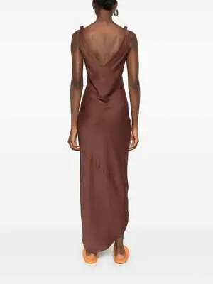 J.W.ANDERSON V-neck Satin Midi Dress