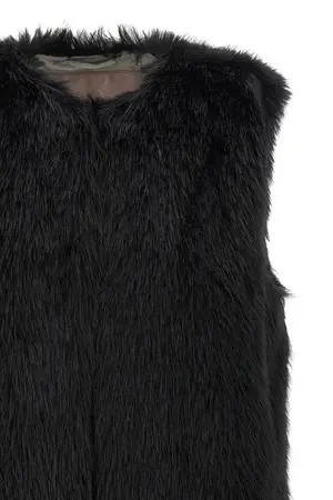 Herno Faux Fur Sleeveless Gilet