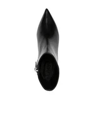AeydĒ Pointed Toe Zip-up Ankle Boots - Black