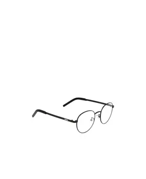 Kenzo Logo Flat Mirror Eyeglasses - Black