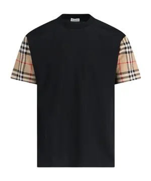 Burberry Vintage Checked Crewneck T-shirt - Black