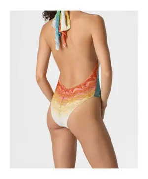 Missoni Cut-out Halterneck Swimsuit