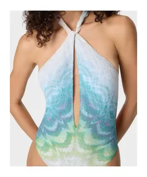 Missoni Cut-out Halterneck Swimsuit