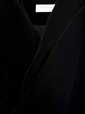 Saint Laurent Velvet Shawl Collar Blouse