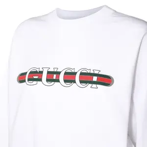 Gucci Logo Printed Jersey Sweatshirt