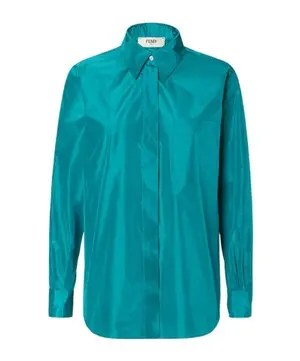 Fendi Drop Shoulder Shirts For Women