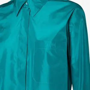 Fendi Oversized Long Sleeve Shirt With Classic Collar