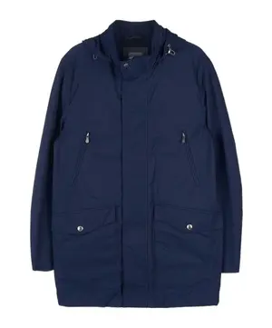 Brunello Cucinelli Long-sleeved Hooded Jacket - Blue